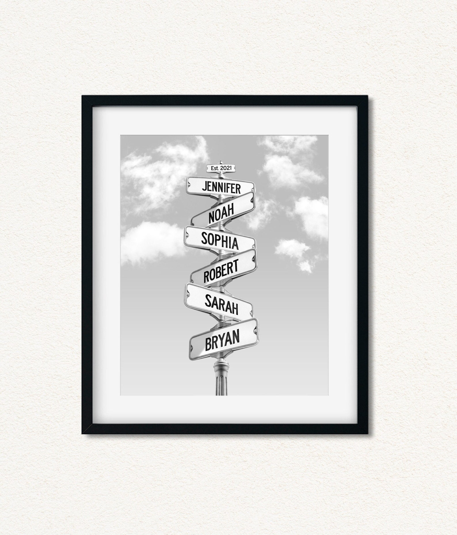 Custom Family Sign for Home With Names Family Street Sign | Etsy