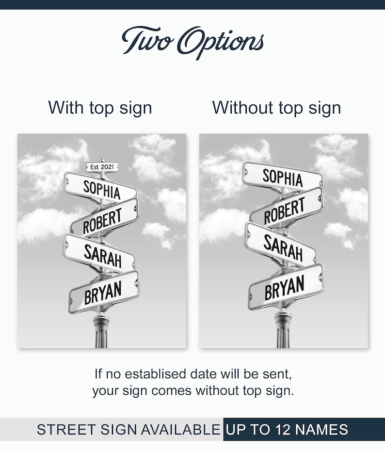 Custom Family Sign for Home With Names Family Street Sign | Etsy