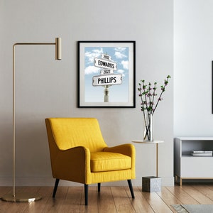 Custom Wedding Street Sign, Engagement Gifts for Couple, Intersection ...