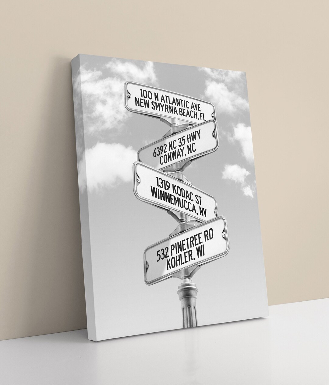 Places We Have Lived, Multiple Address Sign, Moving Away Gift Family ...