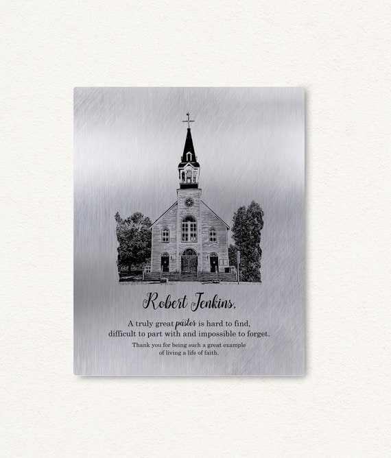 Pastor Gift Idea With Your Church Picture Personalized Priest - Etsy