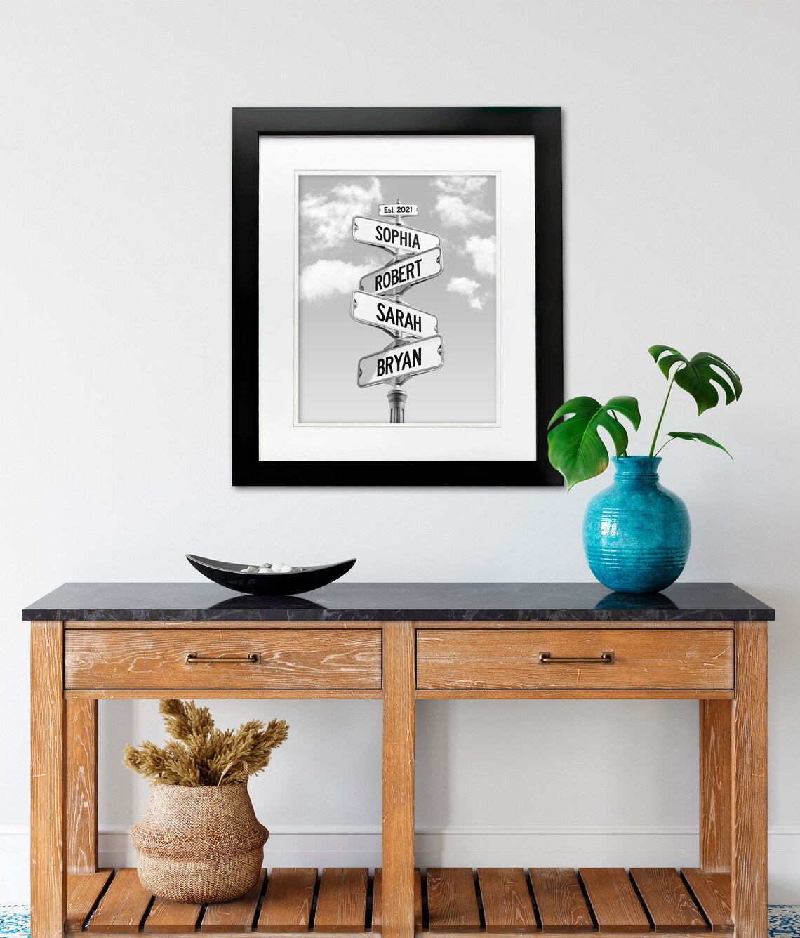 Multi Names Canvas or Paper or Metal Family Sign With Names - Etsy