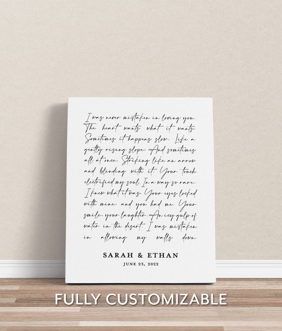 Etsy Custom Canvas Quotes Custom Quote Canvas, Personalized Quote