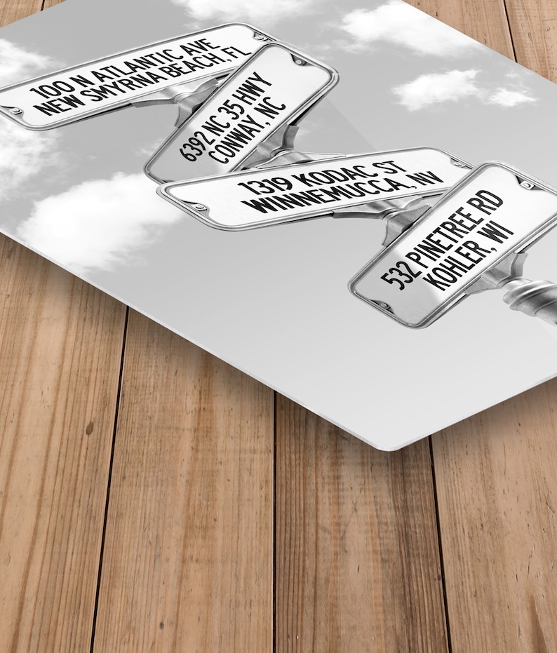 Places We Have Lived Multiple Address Sign Moving Away Gift - Etsy