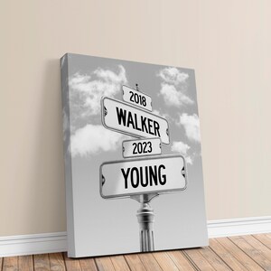 Custom Wedding Street Sign, Engagement Gifts for Couple, Intersection ...