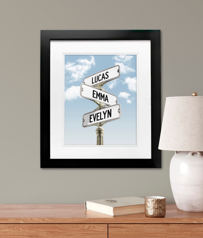 Unique Family Street Sign With Children Names Personalized | Etsy