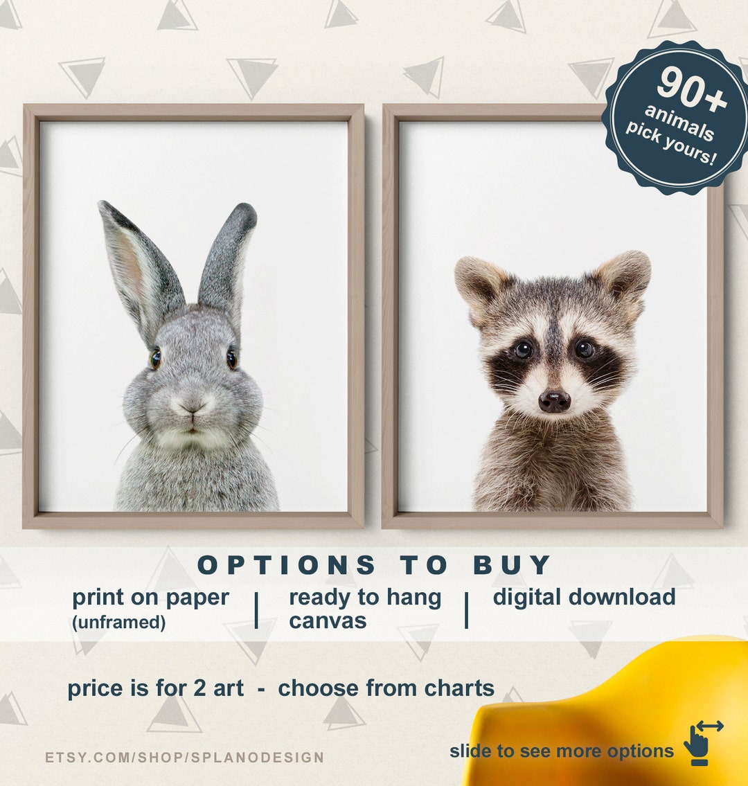 Woodland Nursery Animals Print, Woodland Baby Animals Nursery, Woodland ...