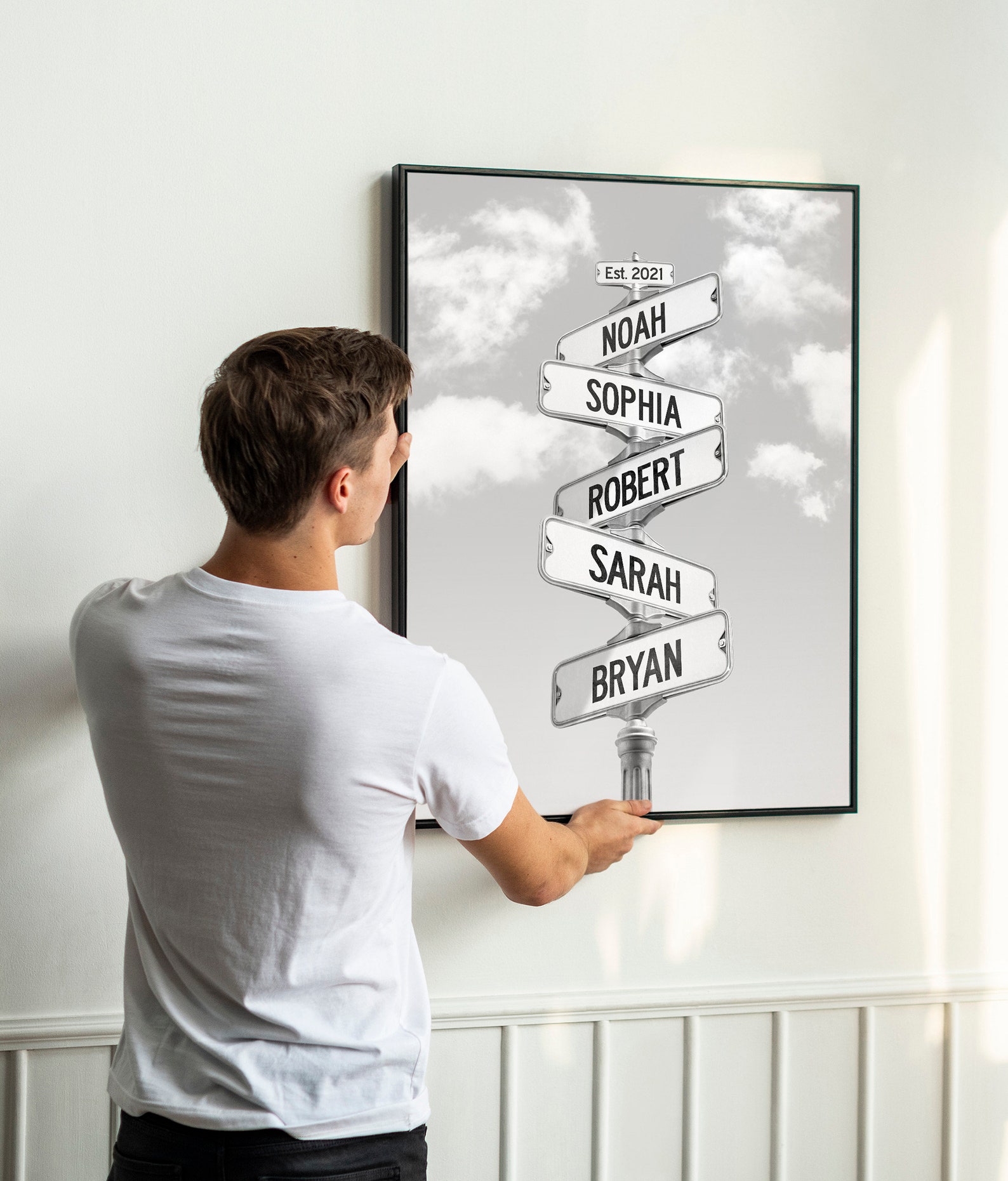 Custom Family Sign for Home With Names Family Street Sign | Etsy