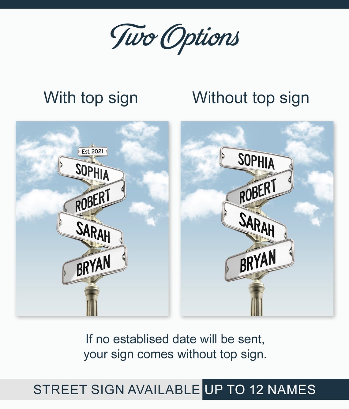 Unique Family Street Sign With Children Names Mom Gift With - Etsy