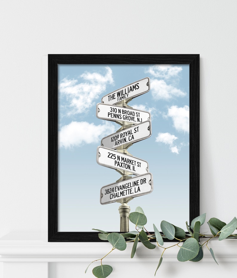 Places We Have Lived Home is Wherever We Are Together Home | Etsy