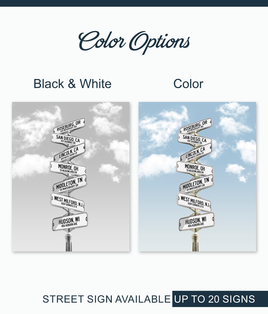 Places We Have Lived Multiple Address Sign Moving Away Gift - Etsy