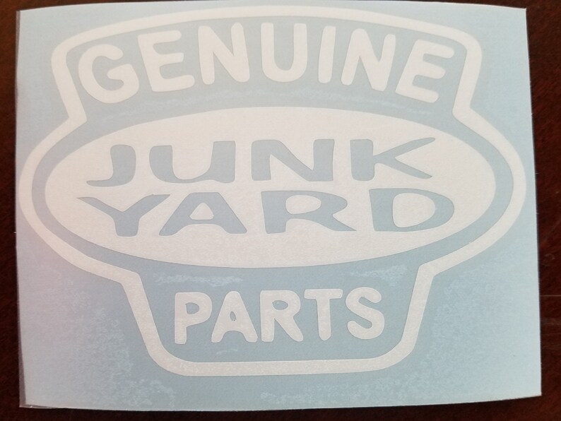 Genuine Junk Yard Parts Decal - Etsy