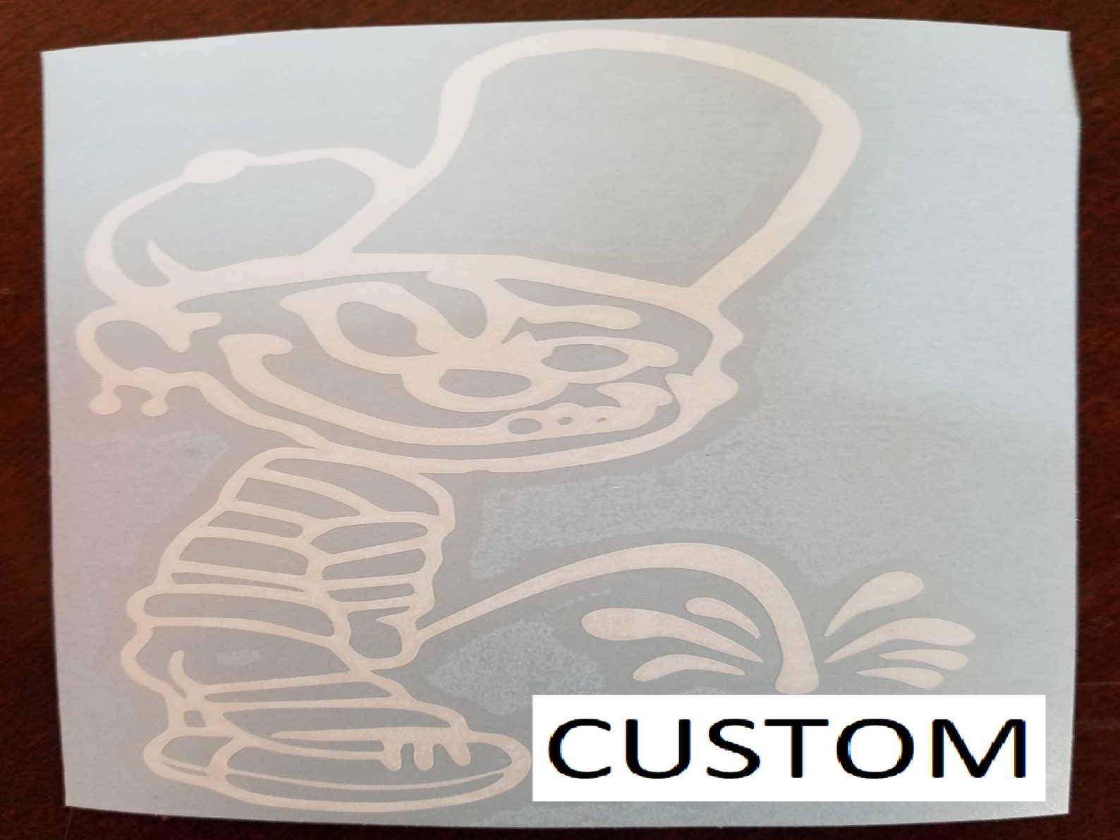 Custom Boy Peeing on Decal - Etsy UK