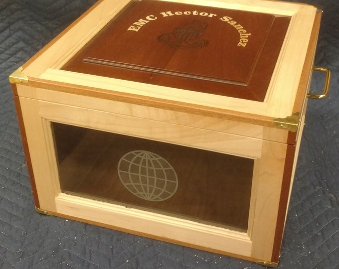 USCG Hat Box With Mixed Woods - Etsy