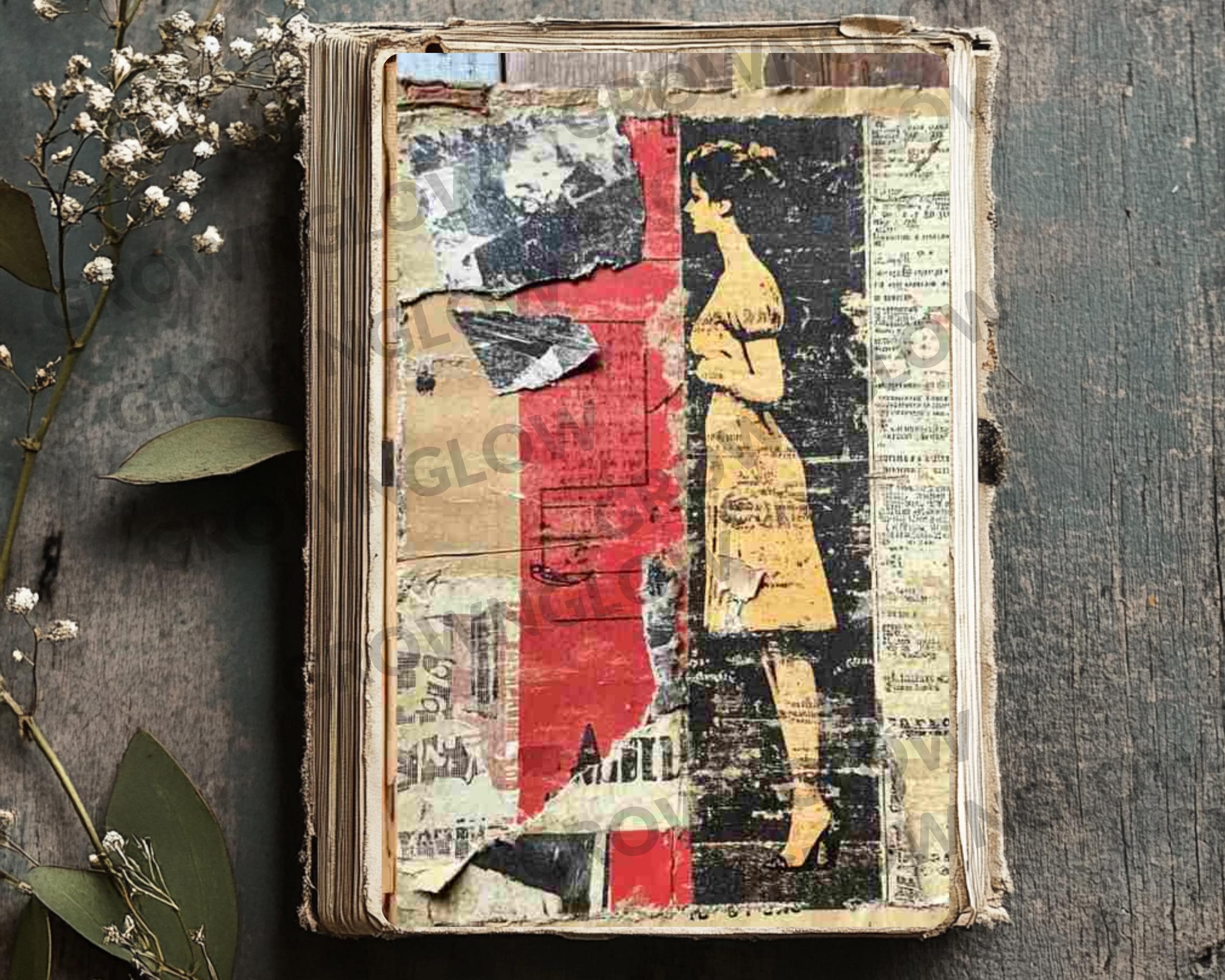 20 Junk Journal Pages - Vintage Nostalgic Theme | Printable Digital Kit ...