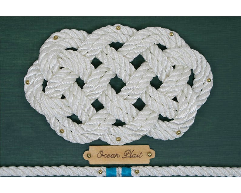 Handcrafted Nautical Decor-ocean Plait/decorative Knots/rope Wall Art ...