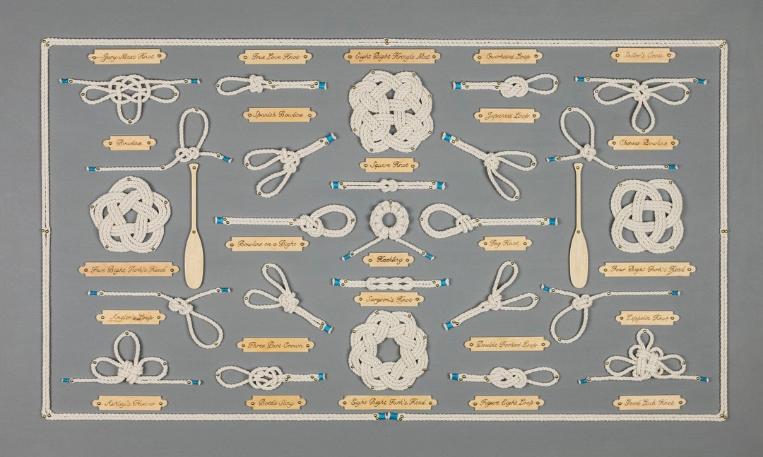 Large Grey & White Knot Art-gift Idea for Dad/father's Day/father's Day ...