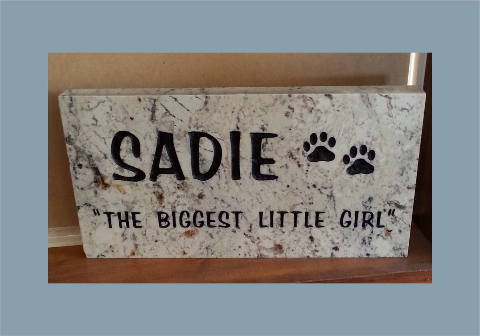 Granite Cat Headstone 8x5, Deep Etched on Polished Stone - FREE ...