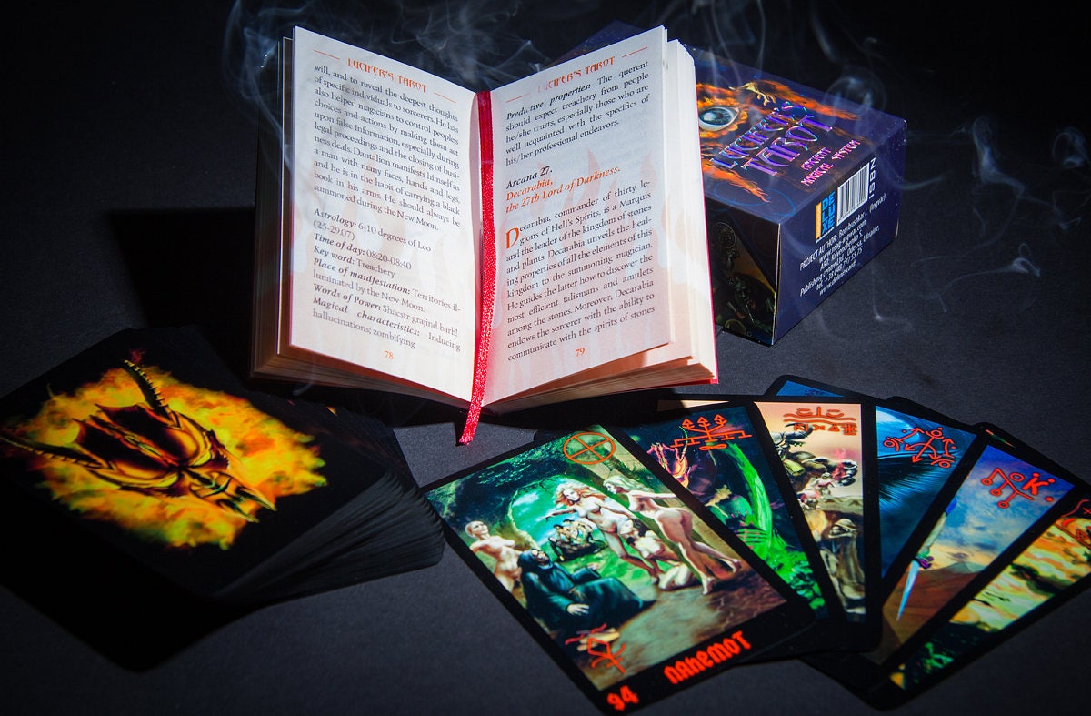 Lucifer's Tarot Classic Edition. Set of 105 Tarot Cards. | Etsy