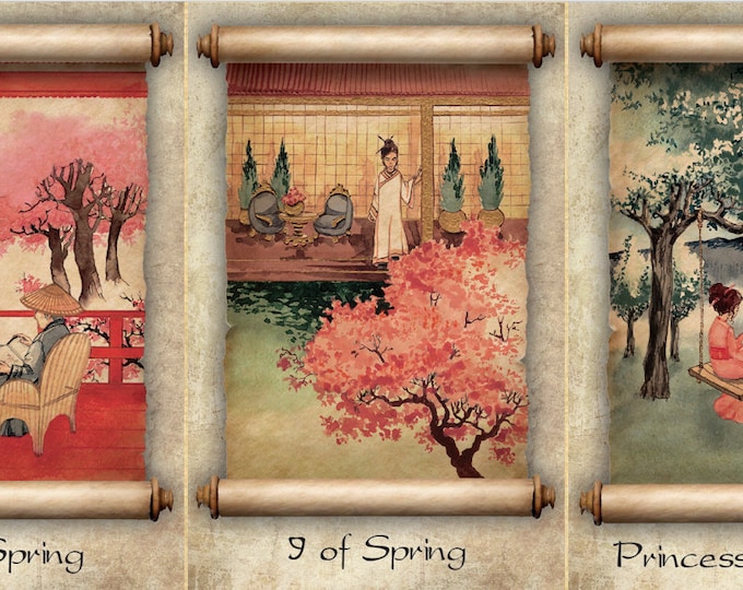 The Sage Rabbit Tarot 78 Cards Unique Asian Art Indie Deck for Beginner ...