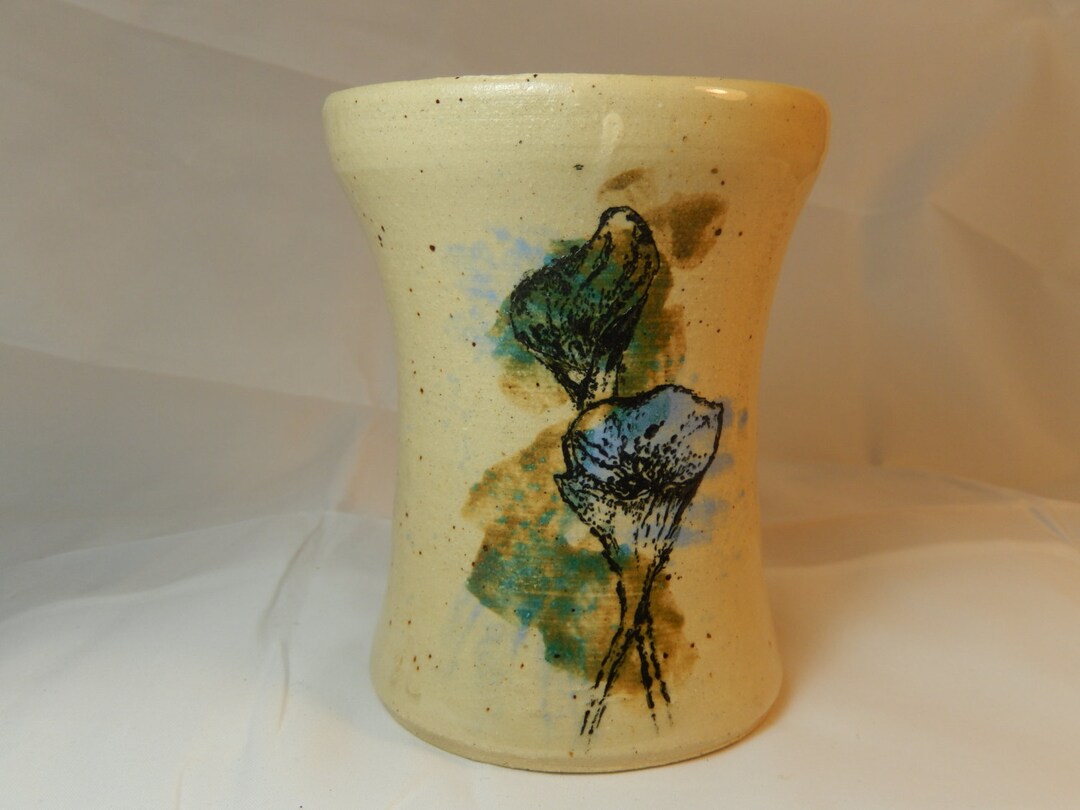 Sunset Pottery Calla Lily Design Vase - Etsy