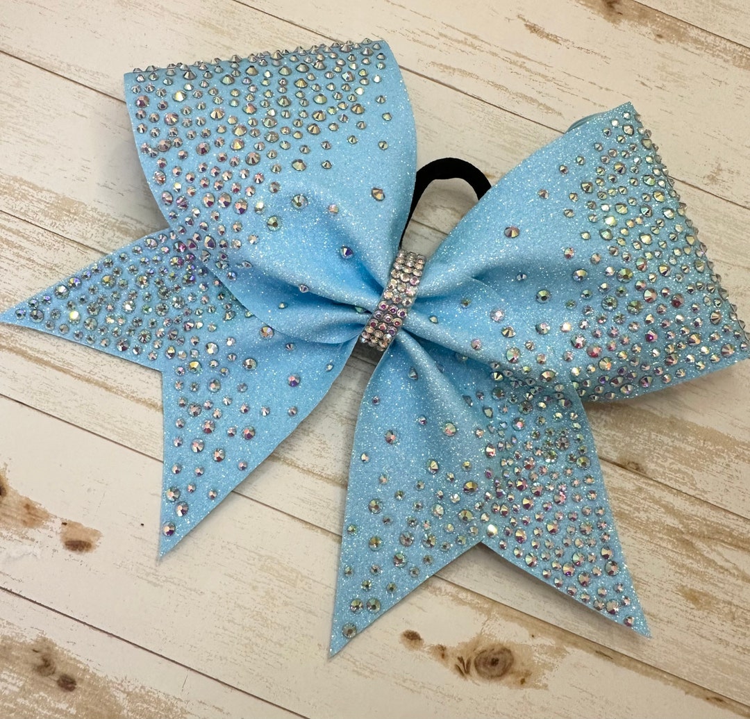 Light Blue Glitter With AB Rhinestones - Etsy