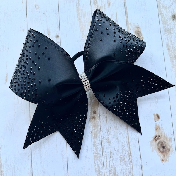 Black Satin Bow - Etsy