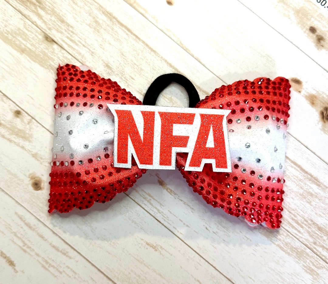 4" Glitter Tailless Cheer Bow - Etsy