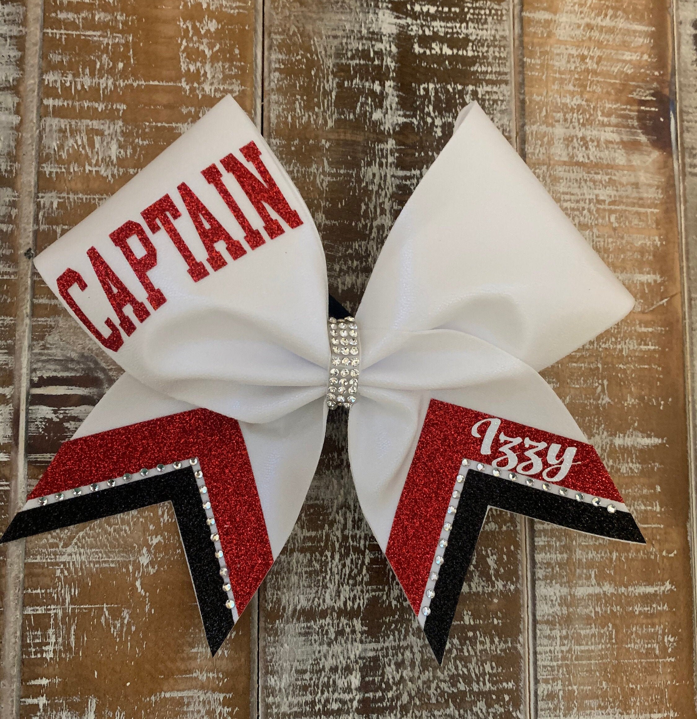 Black and Red Cheer Bow - Etsy