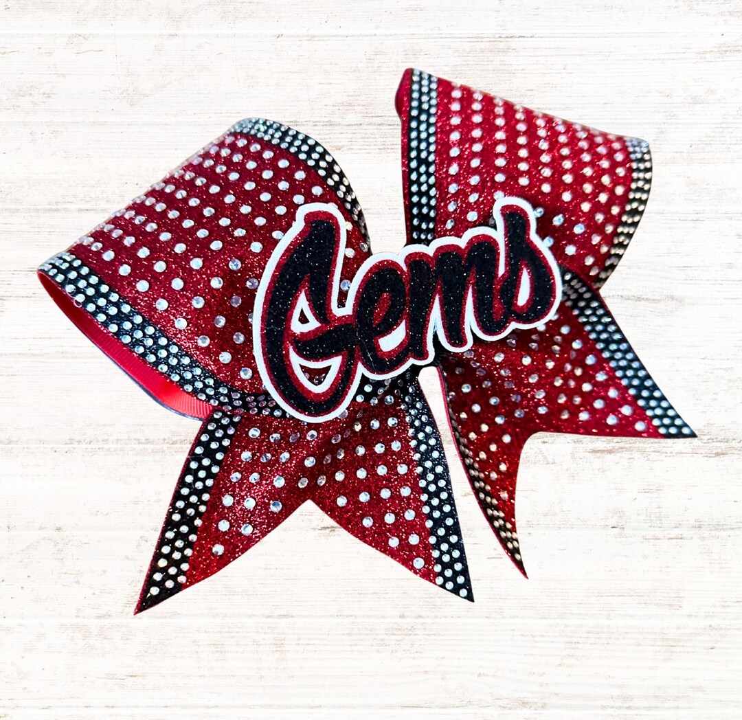Full Bling Team Cheer Bow - Etsy