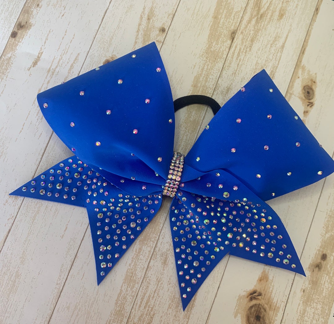 Royal Blue Rhinestone Bow - Etsy
