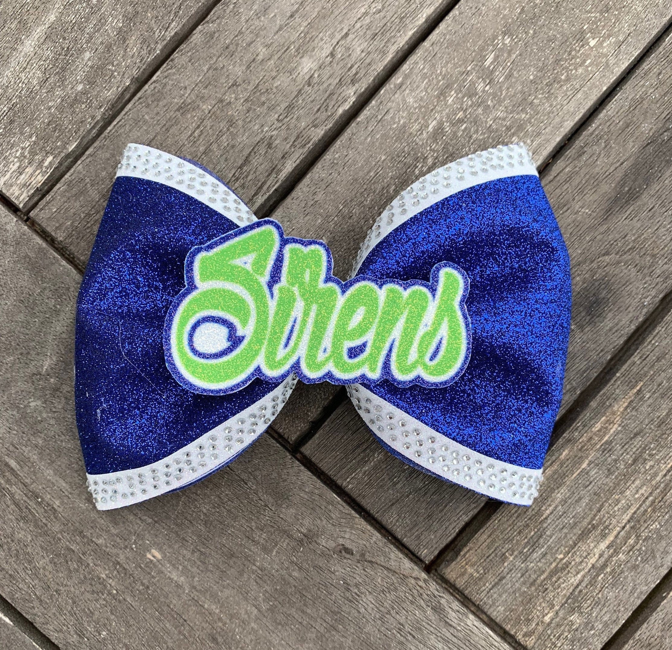 4 Glitter Tailless Cheer Bow | Etsy