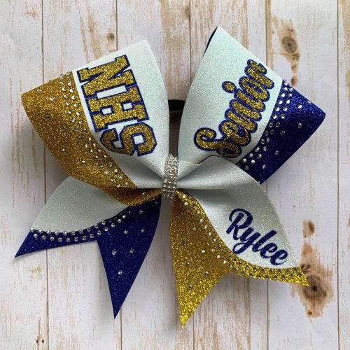 Captain Cheer Bow /custom Cheer Bow/ Senior Cheer Bow/ Any - Etsy