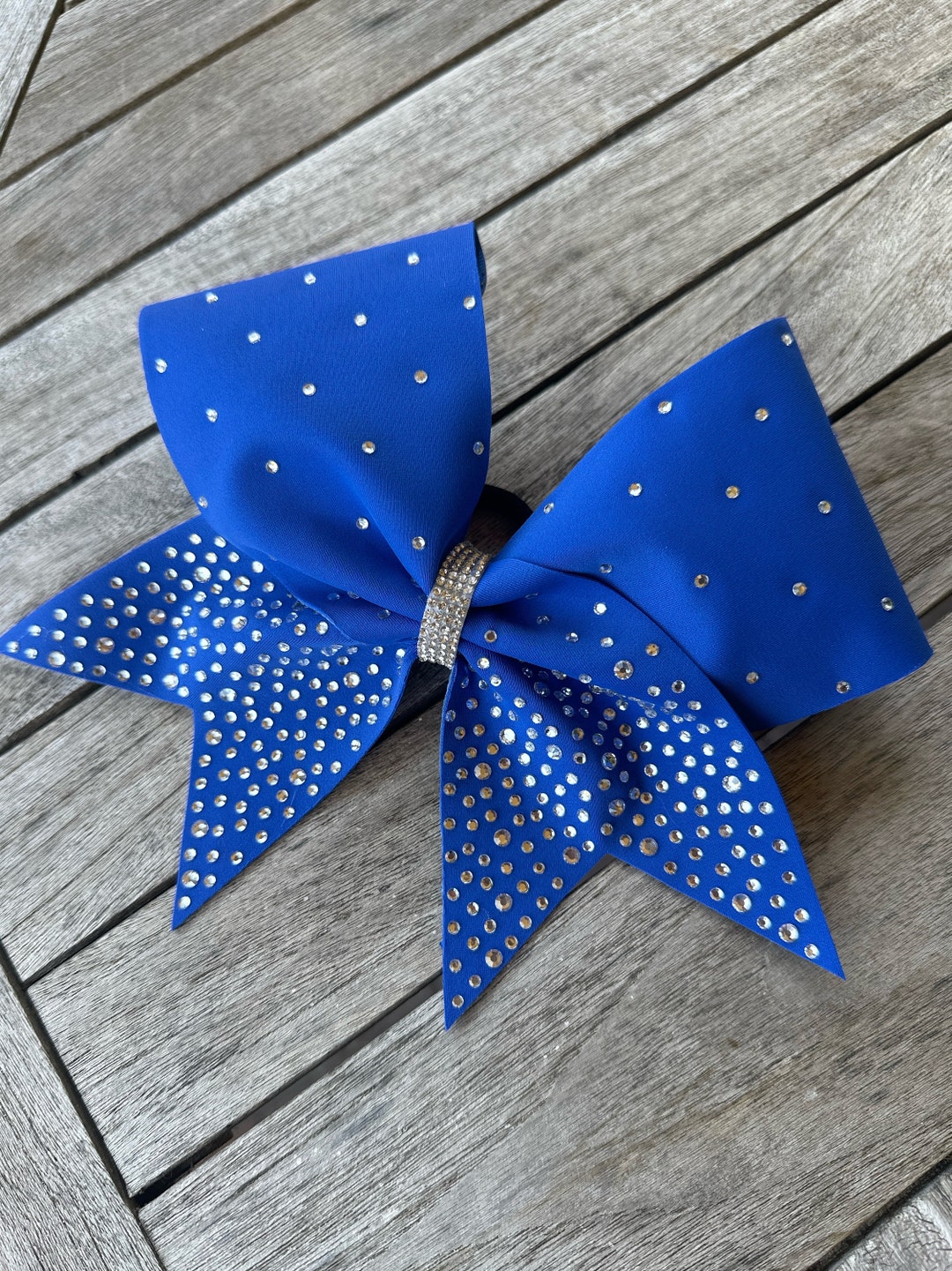Royal Blue Rhinestone Bow - Etsy