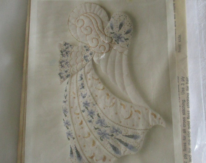 Angel Kit, Blue Silhouette Angel, Wall Hanging, Christmas Decoration ...