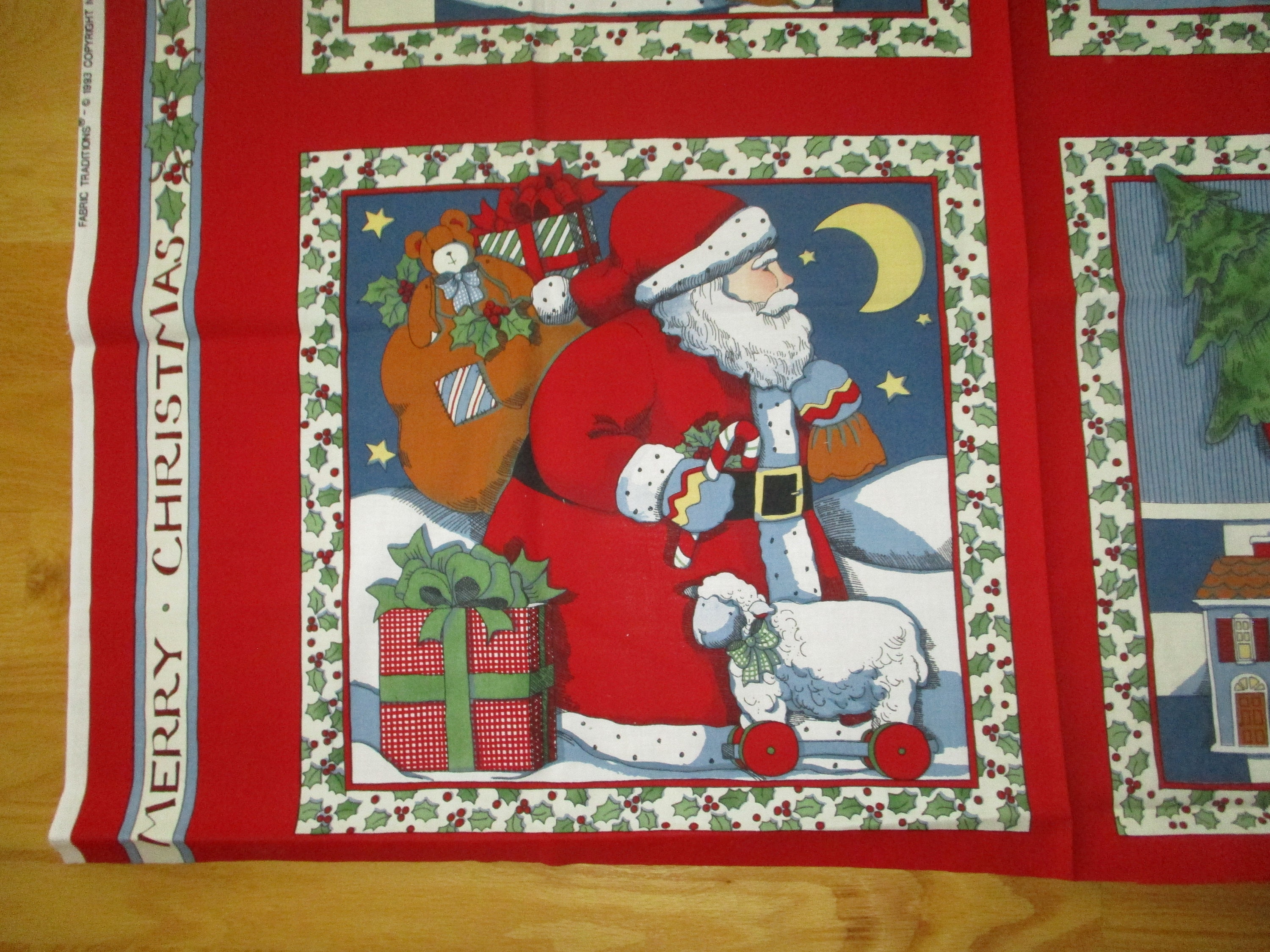 Santa Claus Pillow Panel Christmas Santa Panel Susan Winget | Etsy