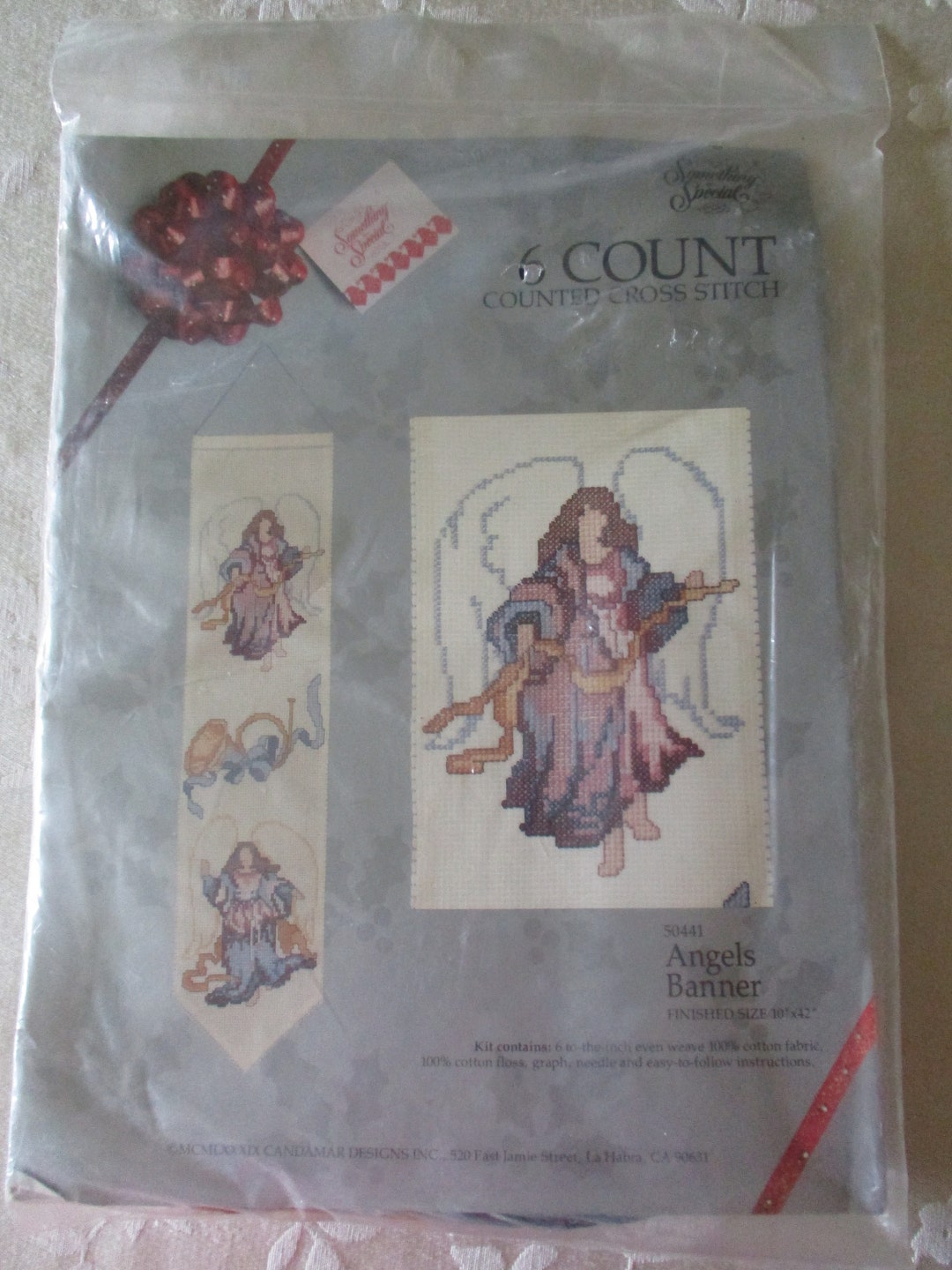 Angels Banner,Angel Counted Cross Stitch Kit,Banner With 2 Angels and ...