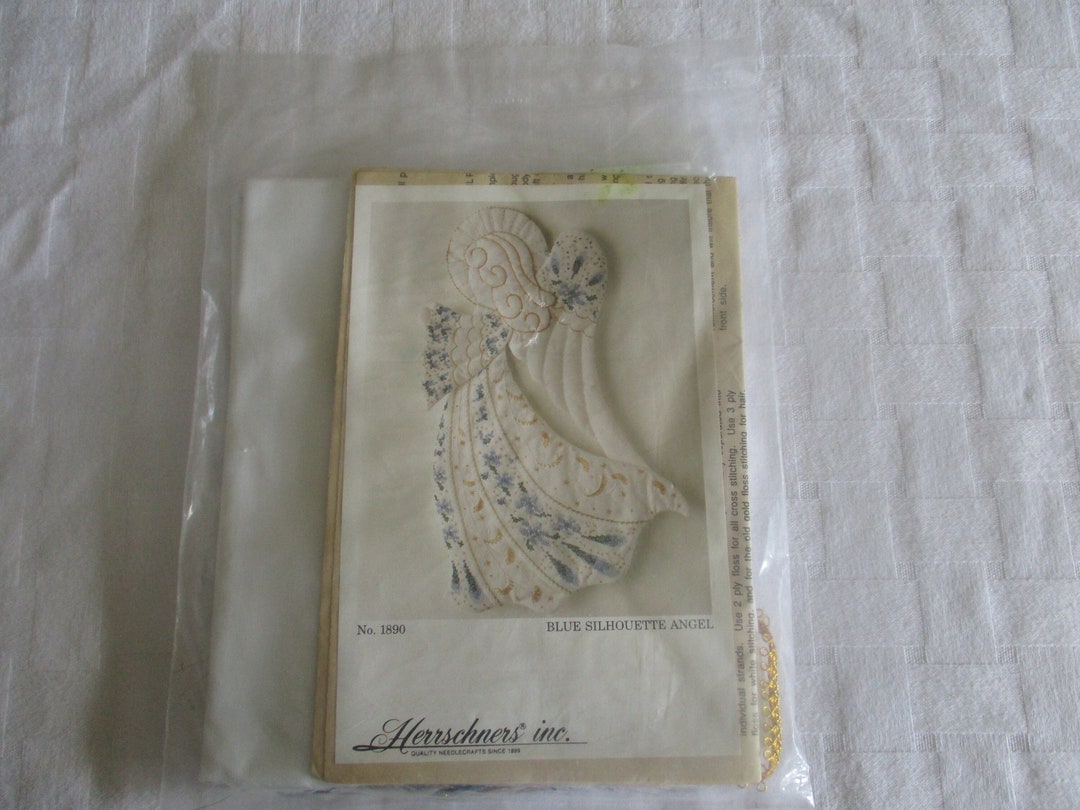 Angel Kit, Blue Silhouette Angel, Wall Hanging, Christmas Decoration ...