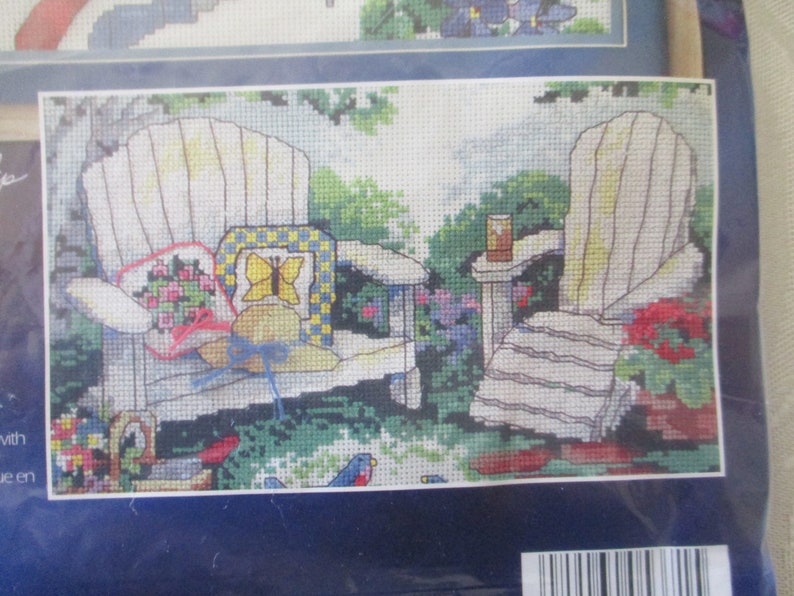 Summer Scene Counted Cross Stitch Kit Garden Scene Cross - Etsy