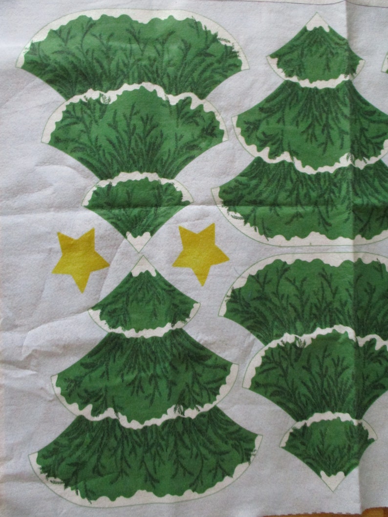 Christmas Tree Fabric Panel, Daisy Kingdom Christmas Tree Panel,star on ...