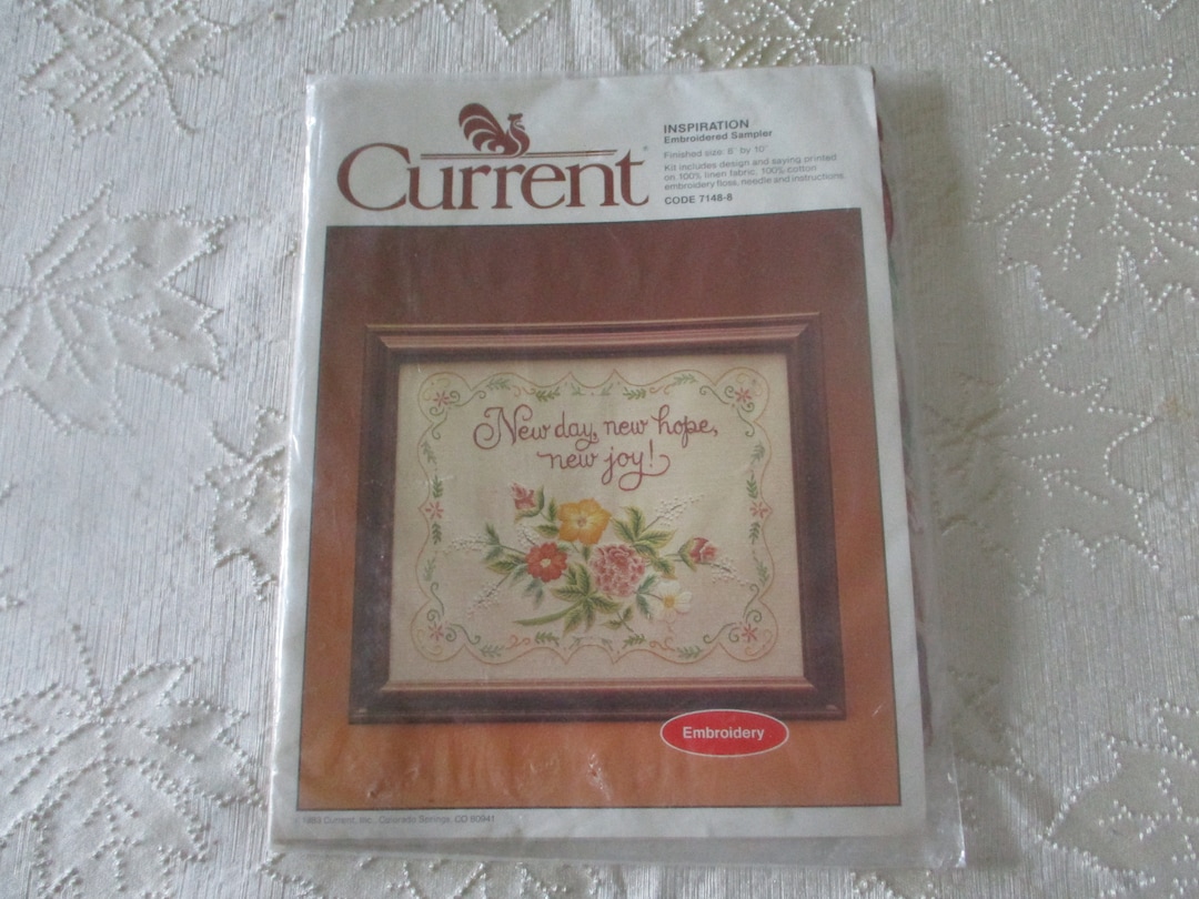 Embroidery Kit, Embroidery Sampler Kit, Inspiration Kit, New Day, New ...