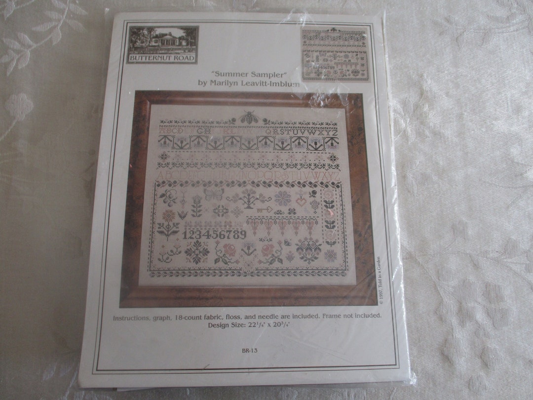 Sampler, Summer Sampler Kit,alphabet Sampler,numbers Sampler,heirloom ...