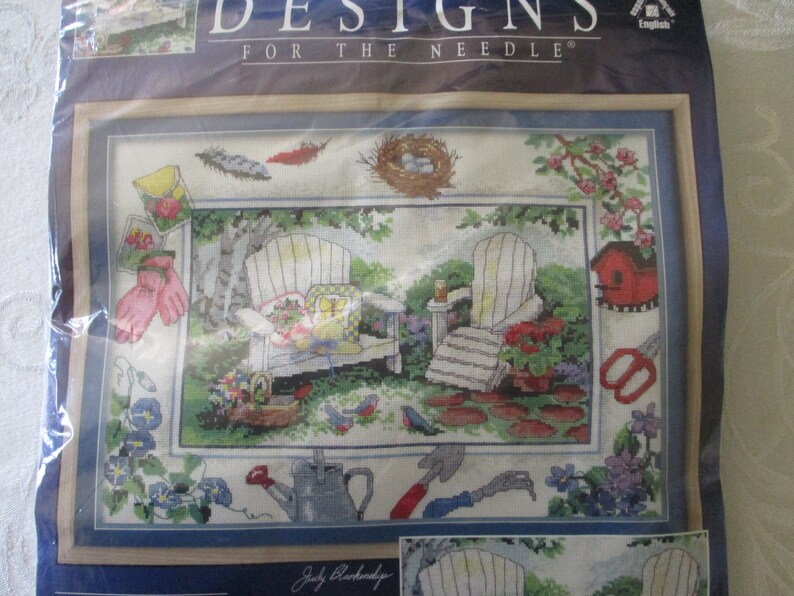 Summer Scene Counted Cross Stitch Kit Garden Scene Cross - Etsy