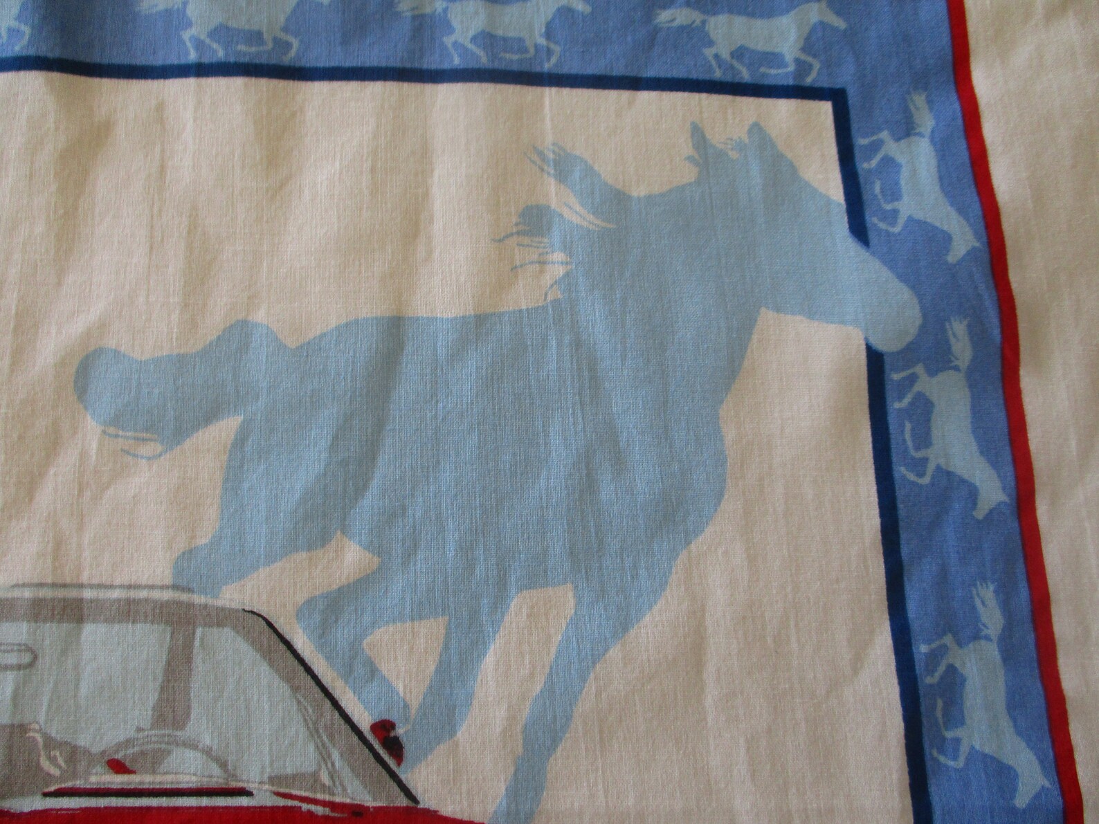 Ford Mustang Fabric, 1965 Ford Mustang Panel, Quilt Panel,quilt ...