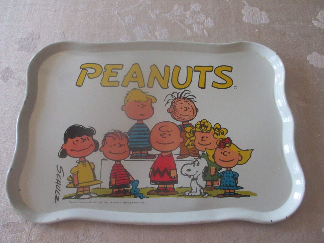 Peanuts Tea Party Set, Peanuts Vintage Tray, Plates and Tray, Vintage ...
