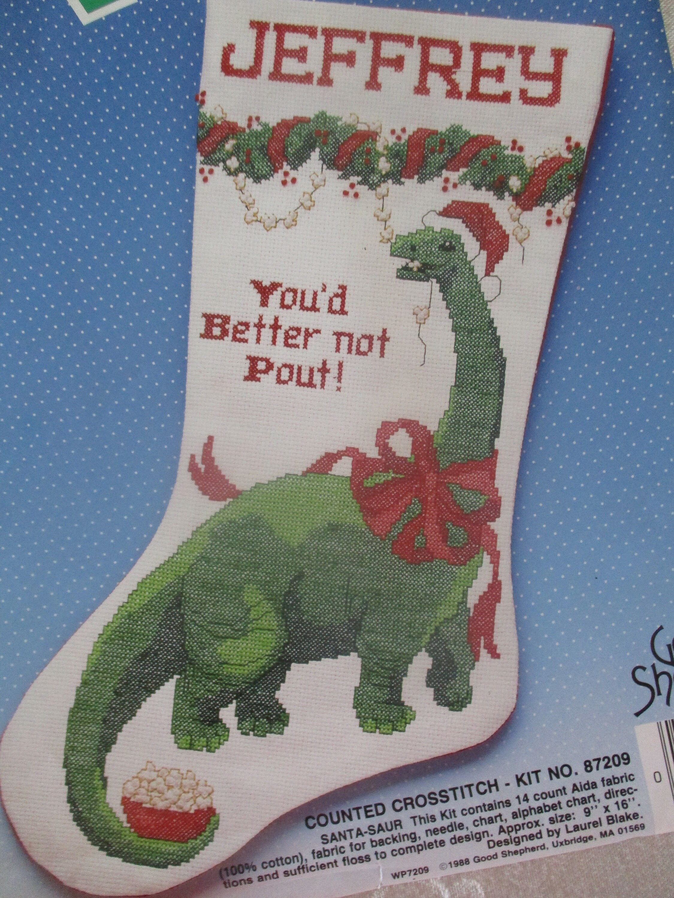 Dinosaur Stocking Kit Vintage Dinosaur Stocking Kit | Etsy