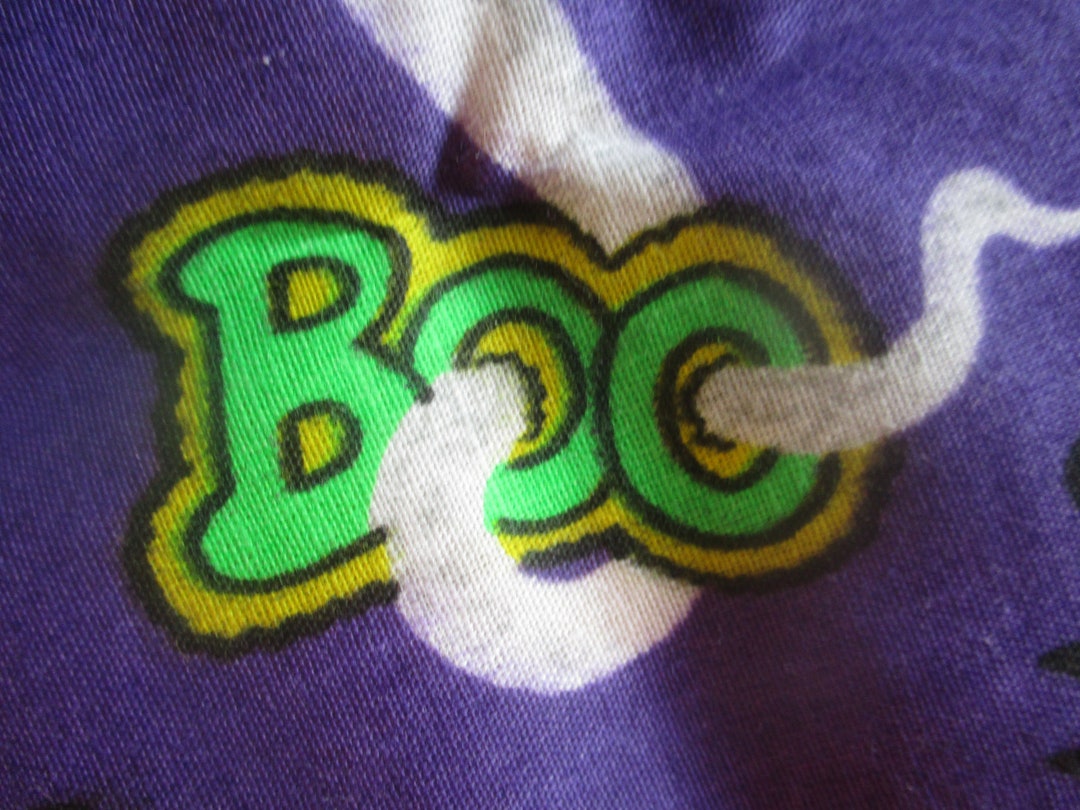 Halloween Fabric, Ghost Fabric, Boo Fabric, Black Bat Fabric, Purple ...