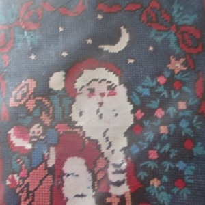 Needlepoint Stocking Kit, Santa Needlepoint Stocking Kit, Santa Claus ...