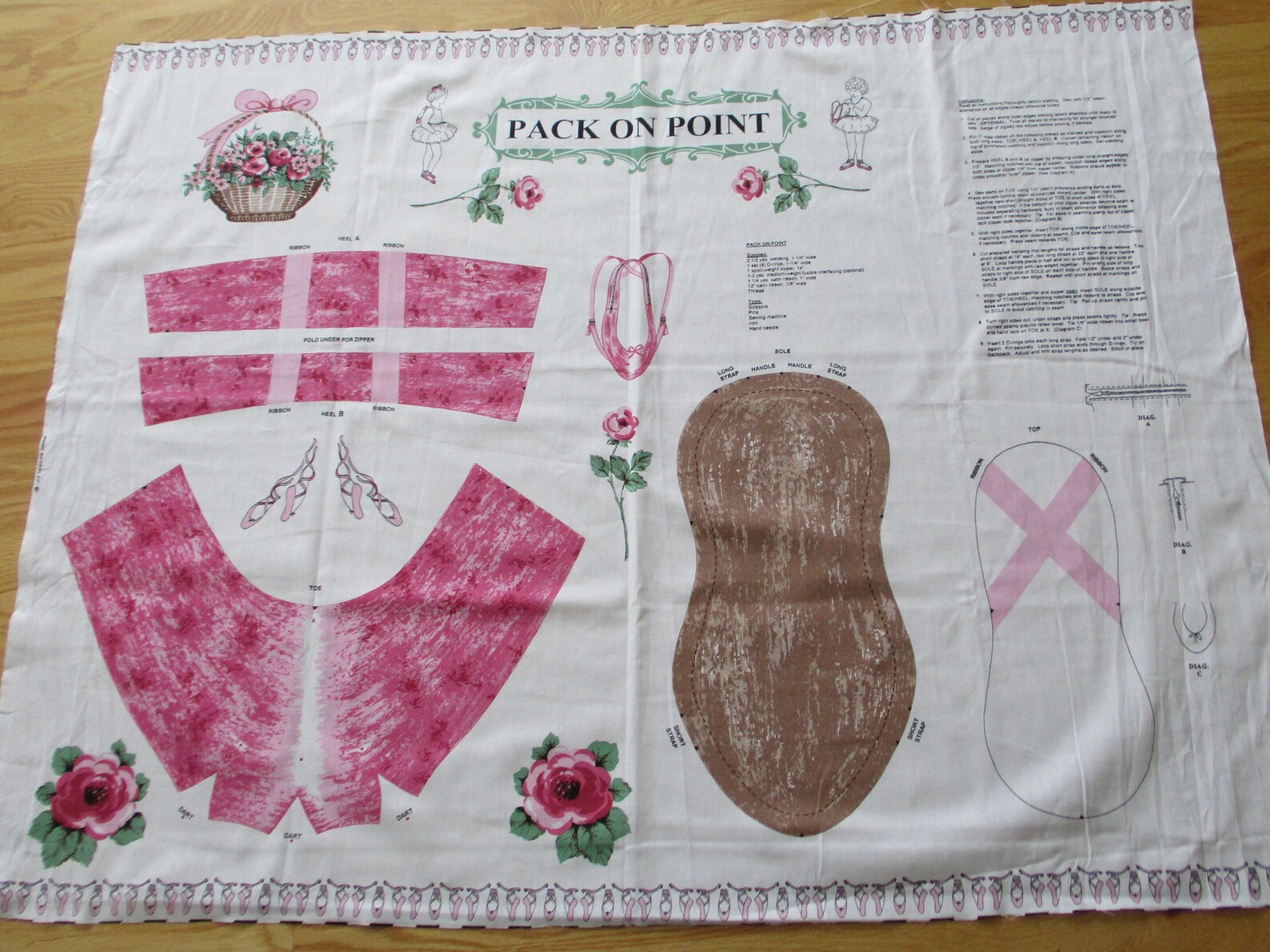 Vintage Ballet Bag DIY Ballet Carrier Ballet Bag for Ballet - Etsy