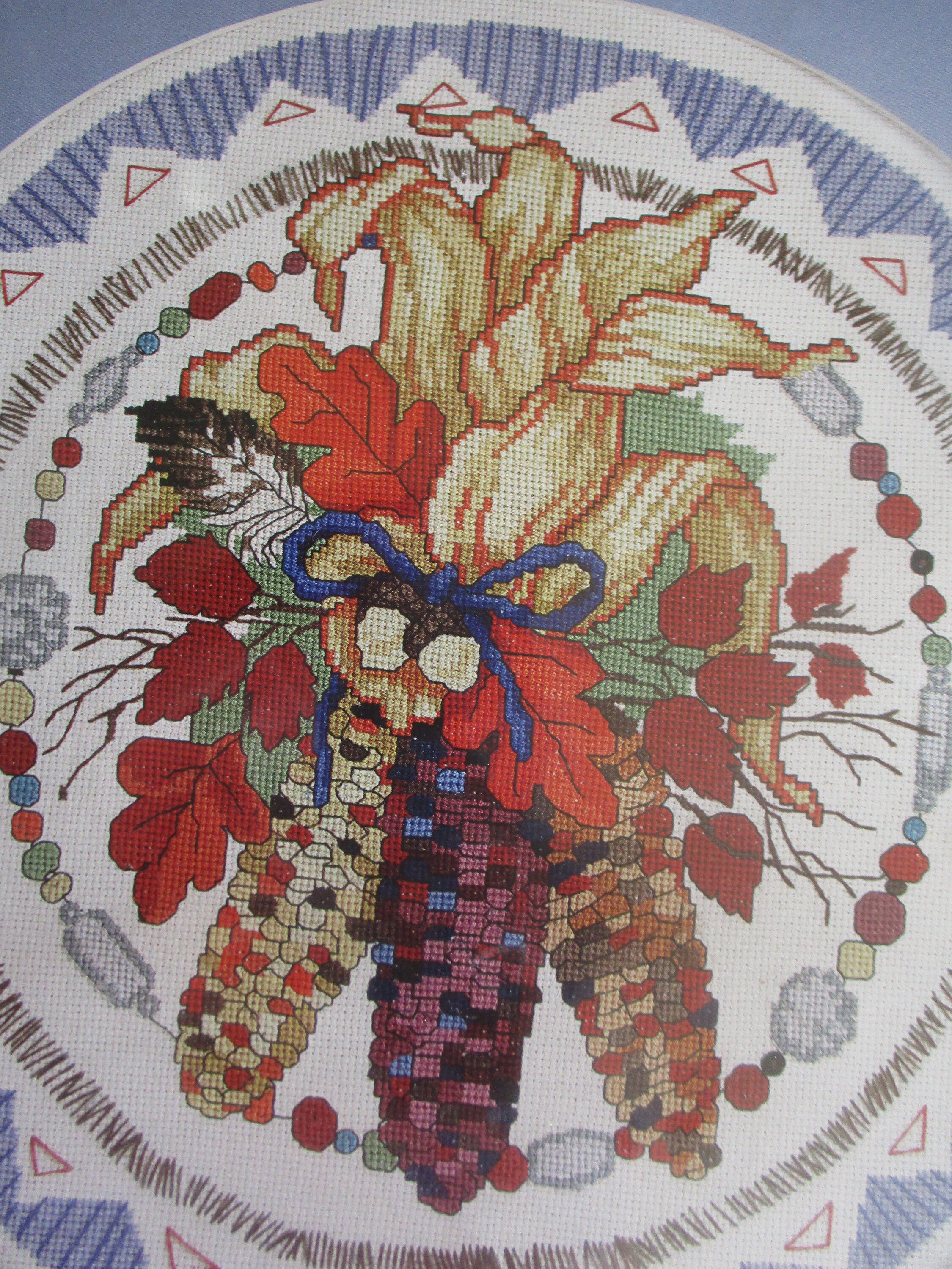 Counted Cross Stitch Kit Indian Corn Cross Stitch Kitautumn - Etsy UK